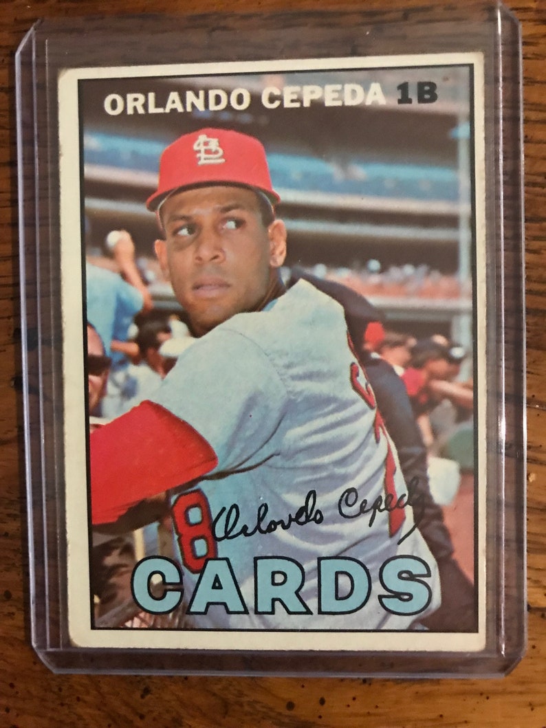 Orlando Cepeda 1967 Topps Baseball Card (as Pictured) (original Issue ...
