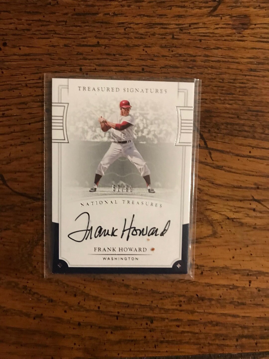 Frank Howard Autograph 52/99 National Treasures (as Pictured) (original ...
