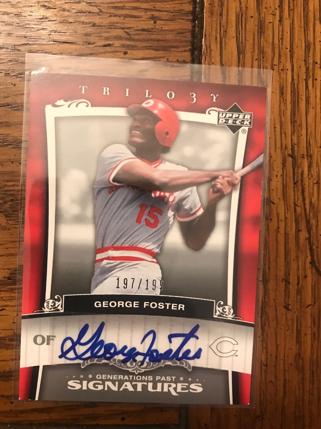 George Foster Autograph Upper Deck Signatures Baseball Card (as ...