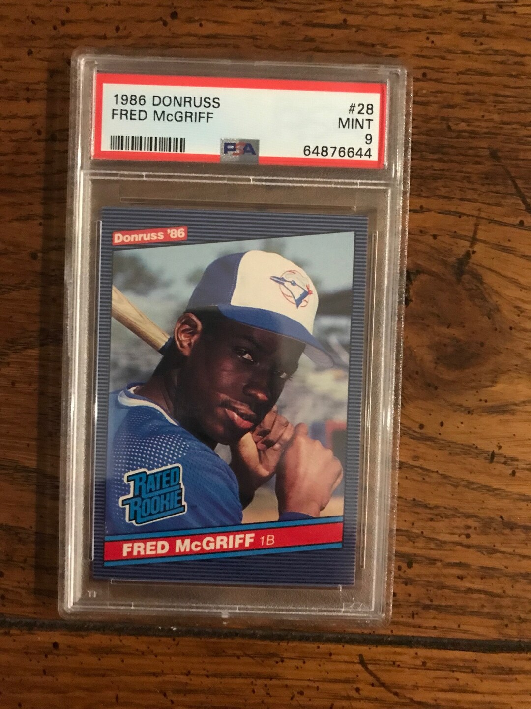 Fred Mcgriff 1986 Donruss Rated Rookie Baseball Card PSA 9 (as Pictured ...
