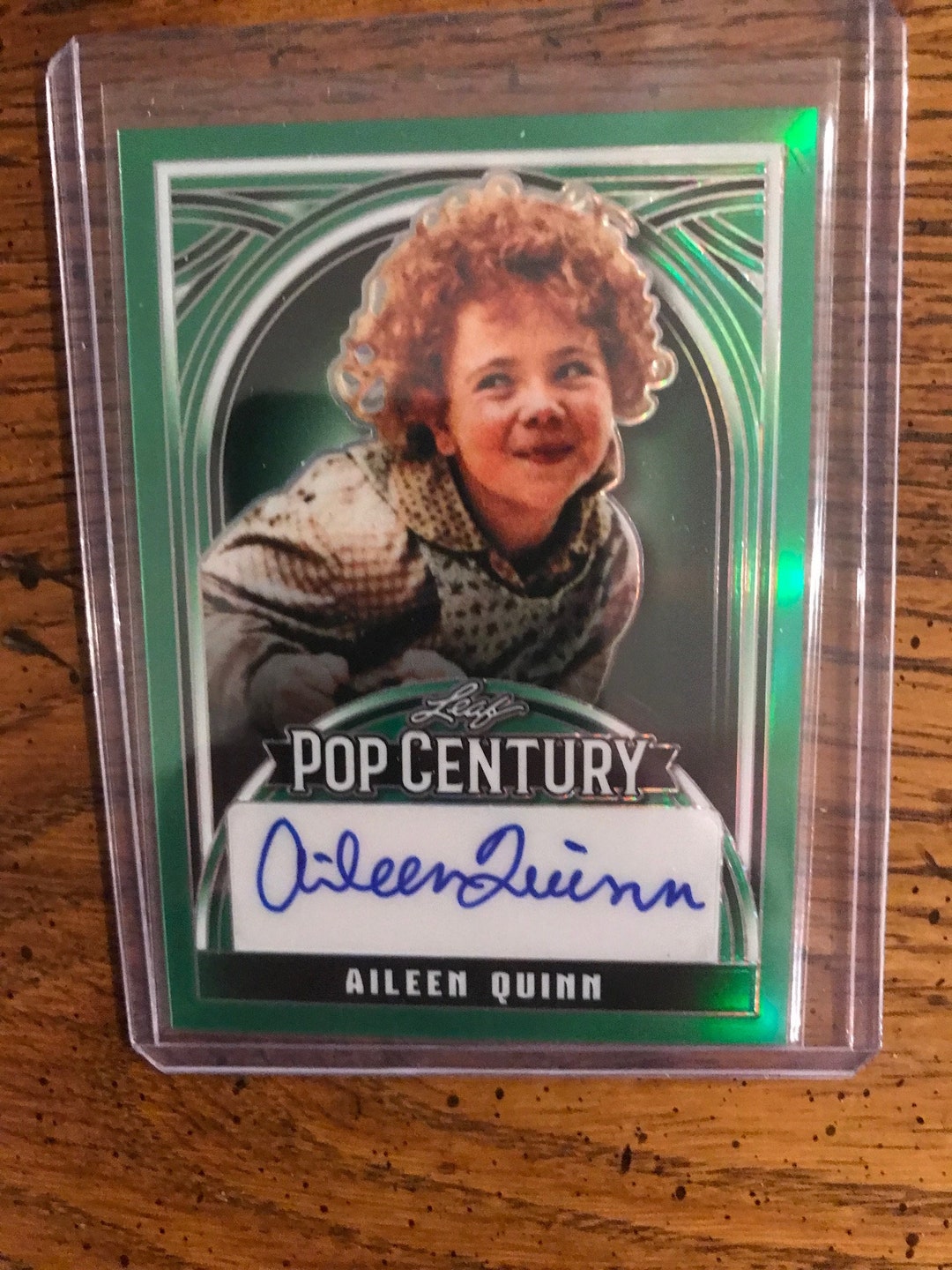 Aileen Quinn Autograph Numbered 2/4 Leaf Pop Century as Pictured 3655 ...