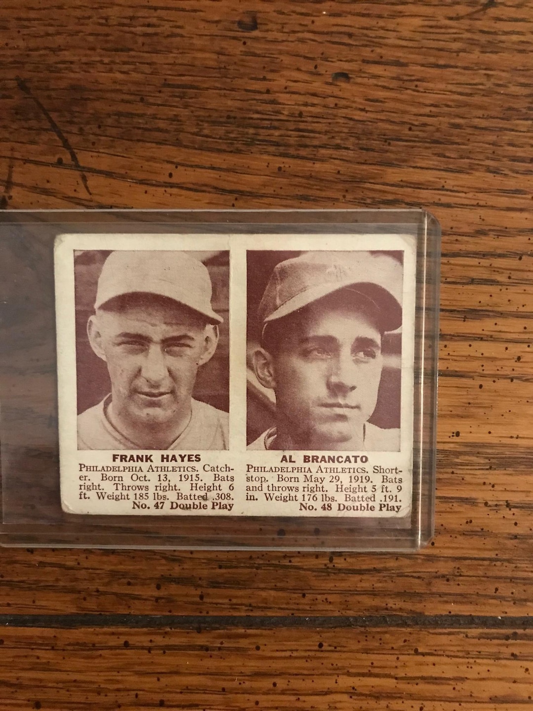 Frank Hayes/al Brancato 1941 Double Play Baseball Card (original Issue ...