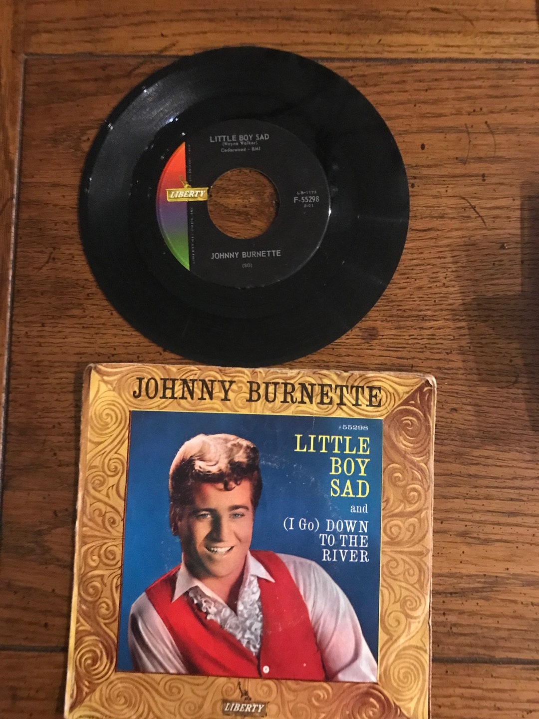 Johnny Burnette 45 Little Boy Sad With Picture Sleeve Free Shipping in ...