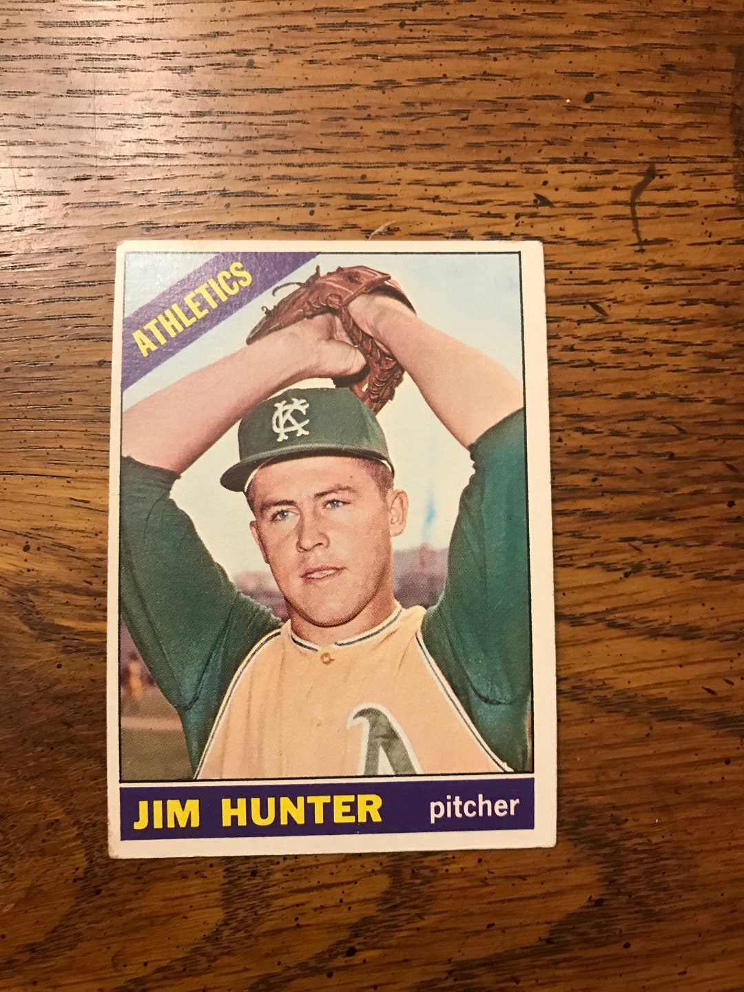 Jim Hunter 1966 Topps Baseball Card Original Issue (as Pictured) (00877 ...