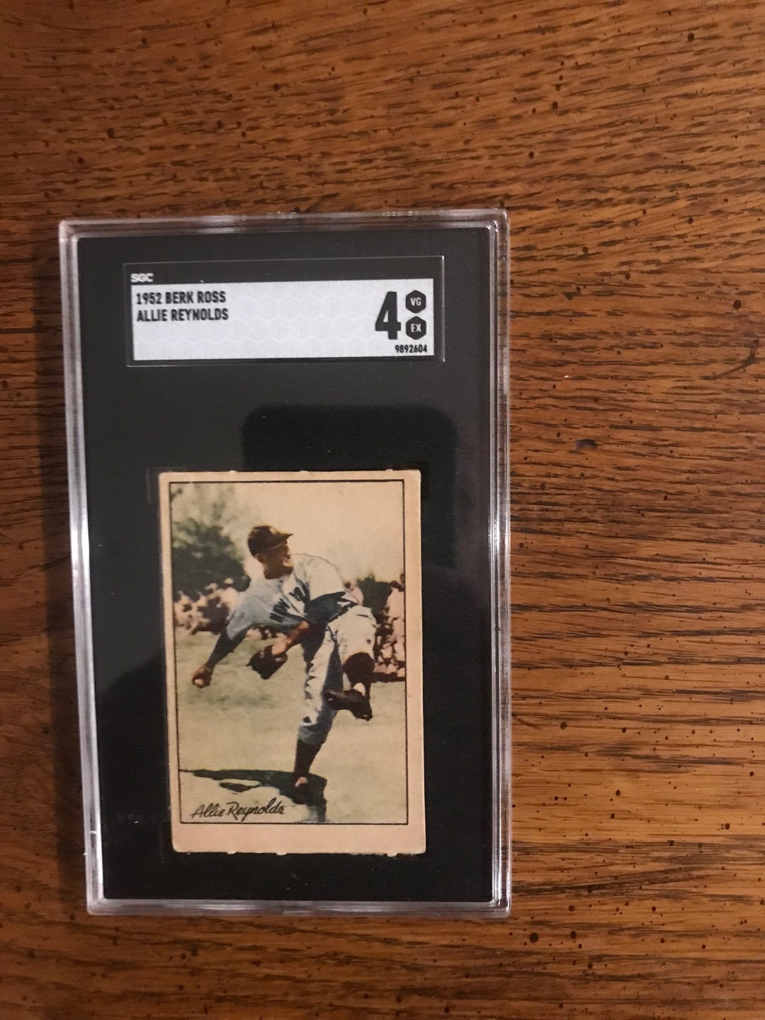 Allie Reynolds 1952 Berk Ross Baseball Card SGC 4 (original Issue) (as ...