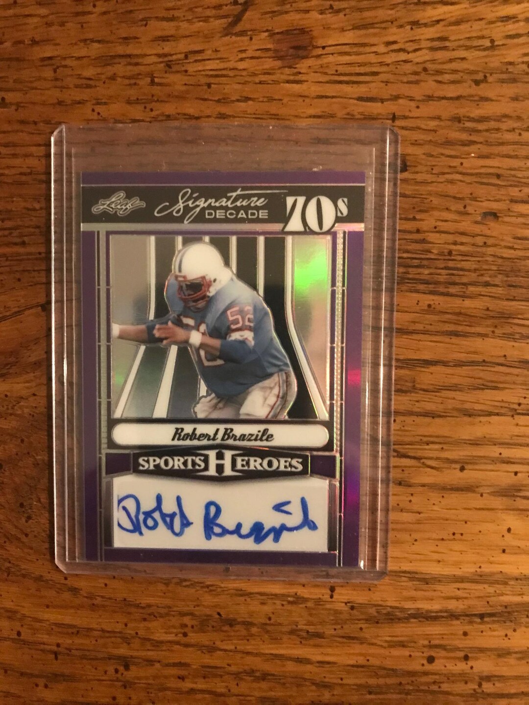 Robert Brazile Autograph 4/4 Leaf Signature Decade (as Pictured ...