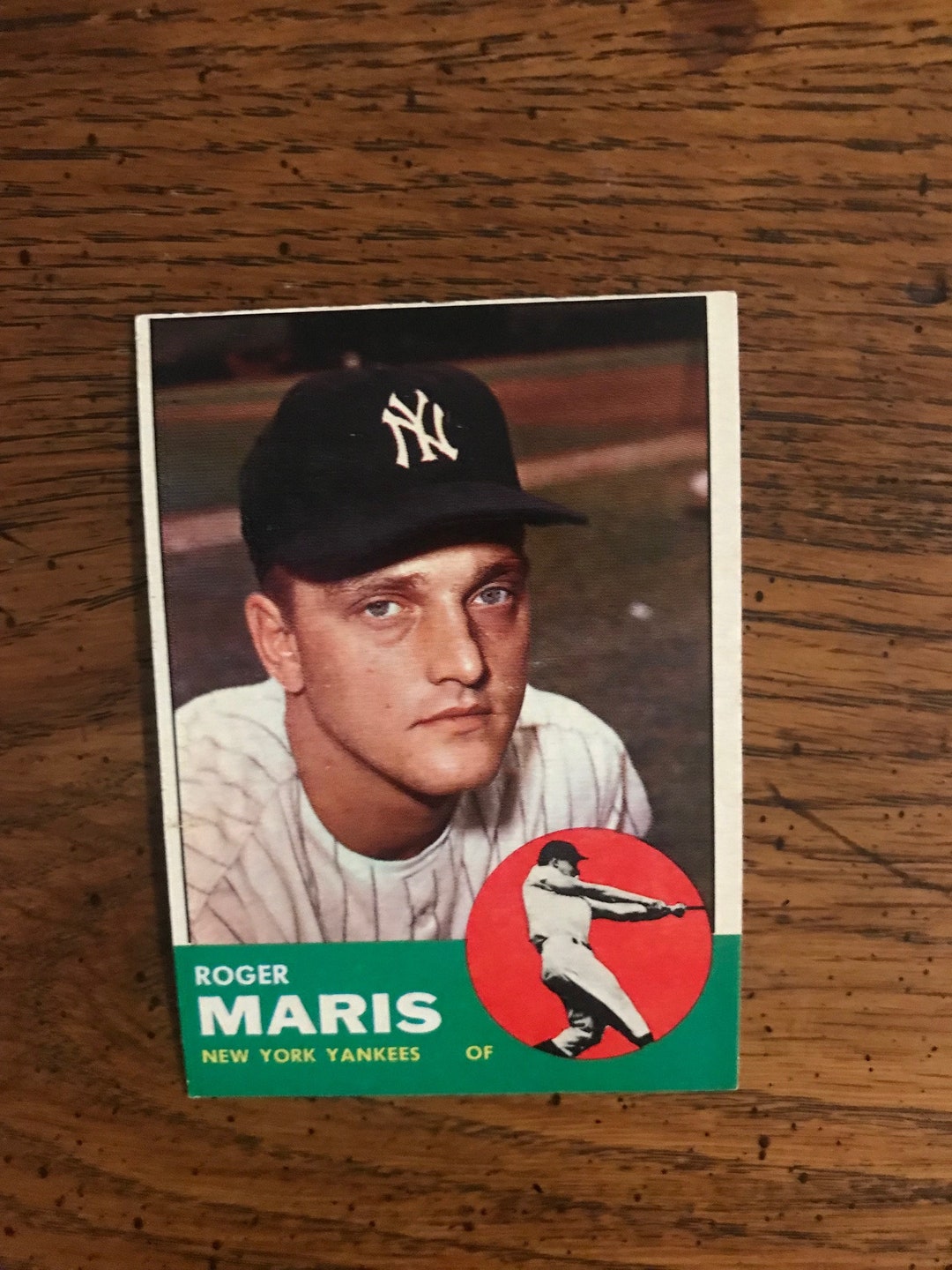Roger Maris 1963 Baseball Card (original Issue) (as Pictured) (3871) - Etsy