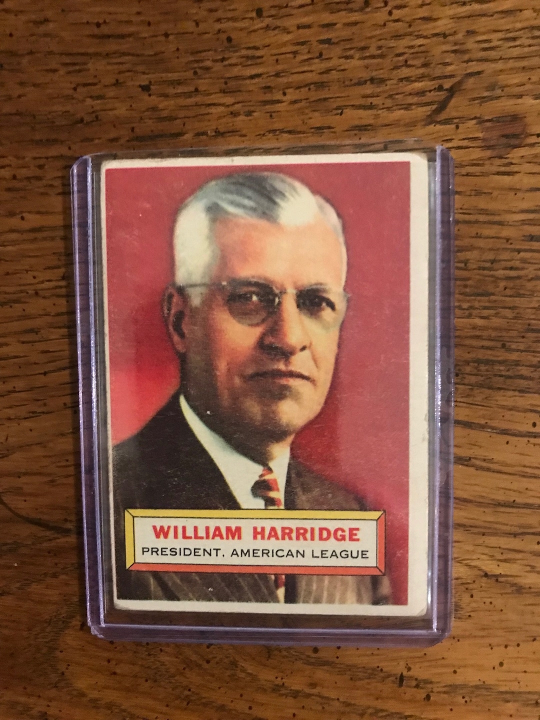 William Harridge Card Number 1 1956 Topps Baseball Card (as Pictured ...