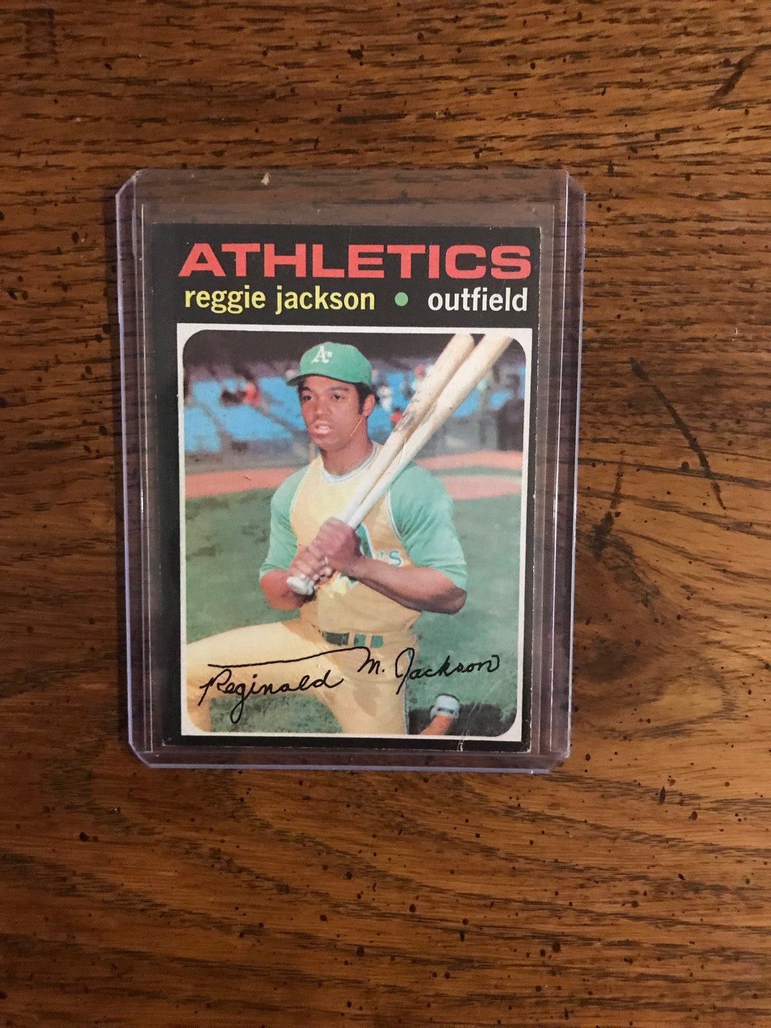 Reggie Jackson 1971 Topps Baseball Card (original Issue) (as Pictured ...