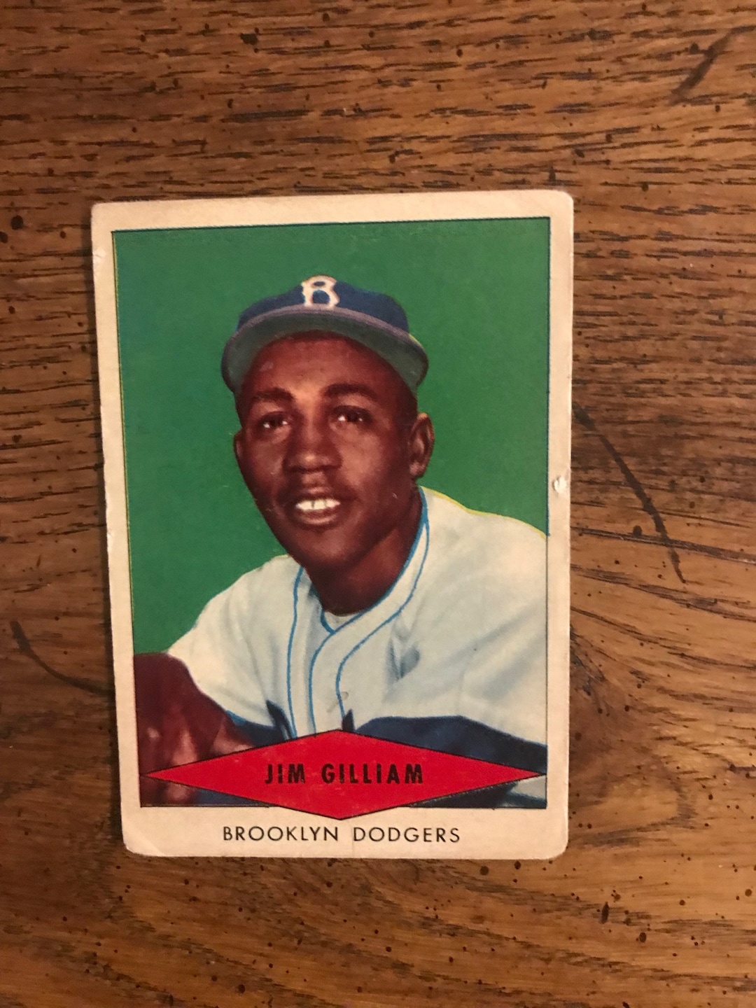 Jim Gilliam 1954 Red Heart Baseball Card (original Issue) (as Pictured ...