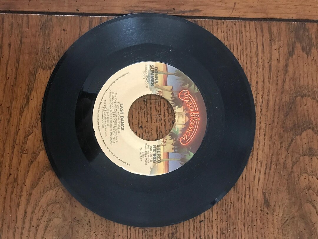 Donna Summer 45 Last Dance Free Shipping in USA (348) - Etsy