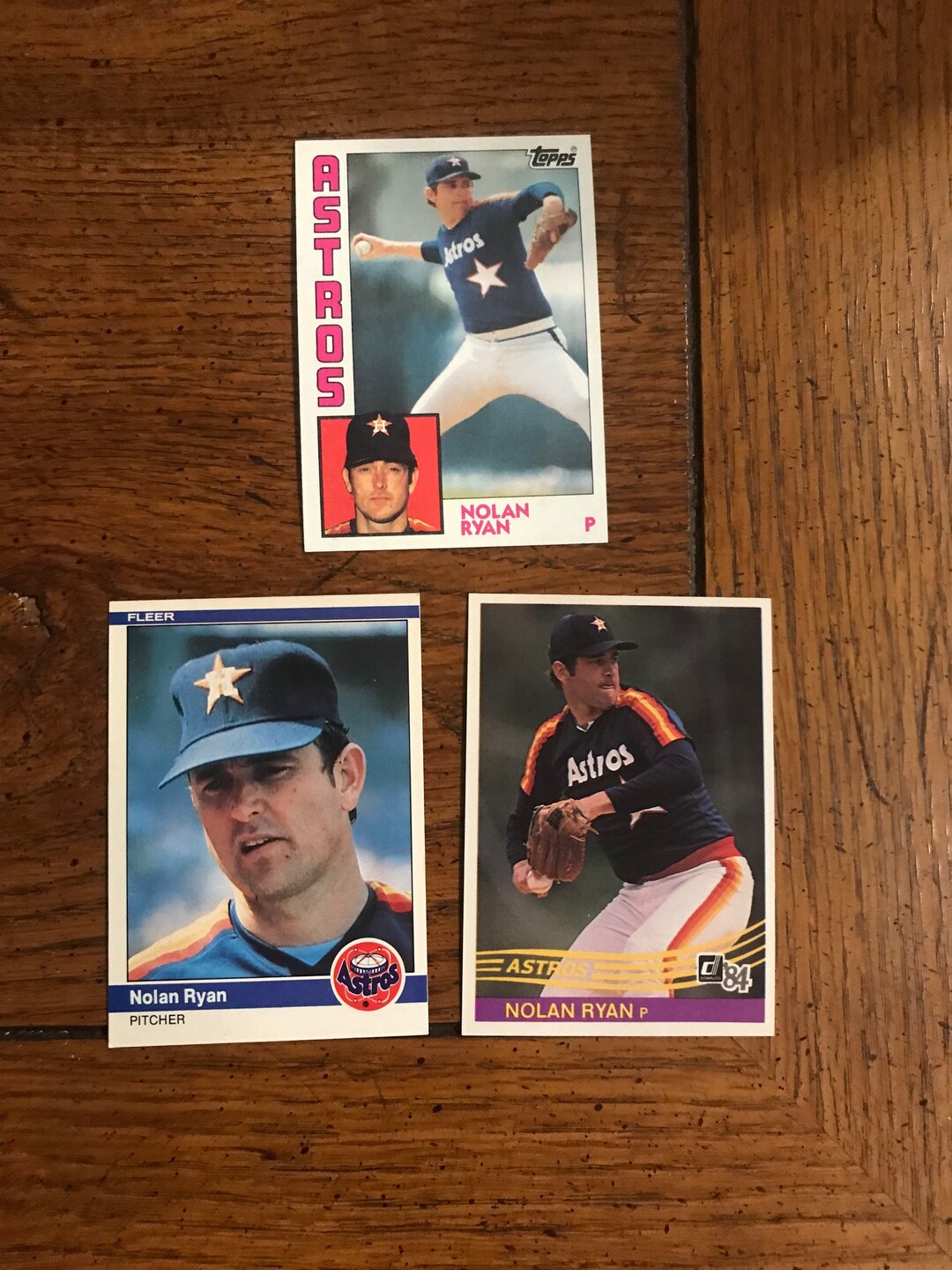 Nolan Ryan 3 Different 1984 Baseball Cards original Issue as Pictured ...