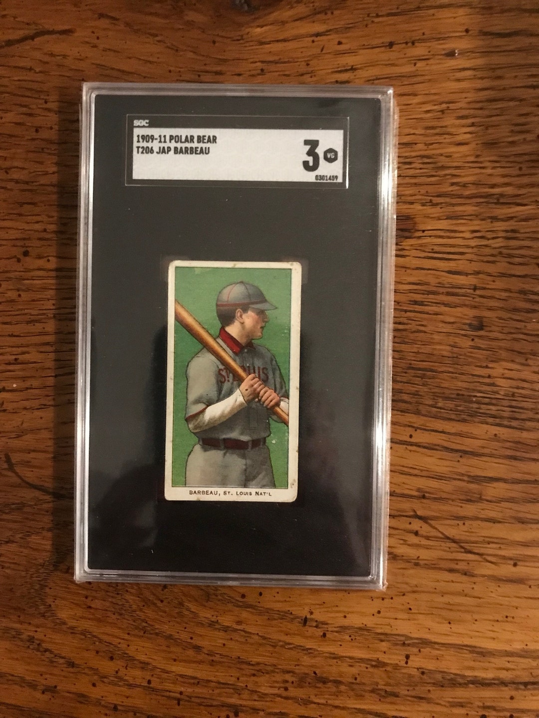 Barbeau T-206 1909-1911 Baseball Card SGC 3 as Pictured original Issue ...