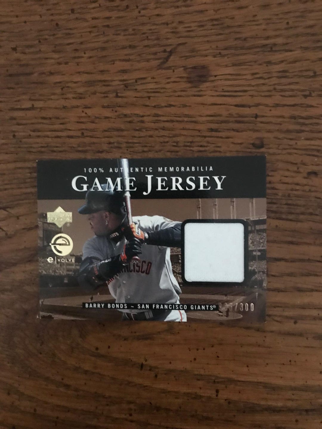 Barry Bonds Game Used Jersey Patch 2000 Upper Deck 035/300 (as Pictured ...