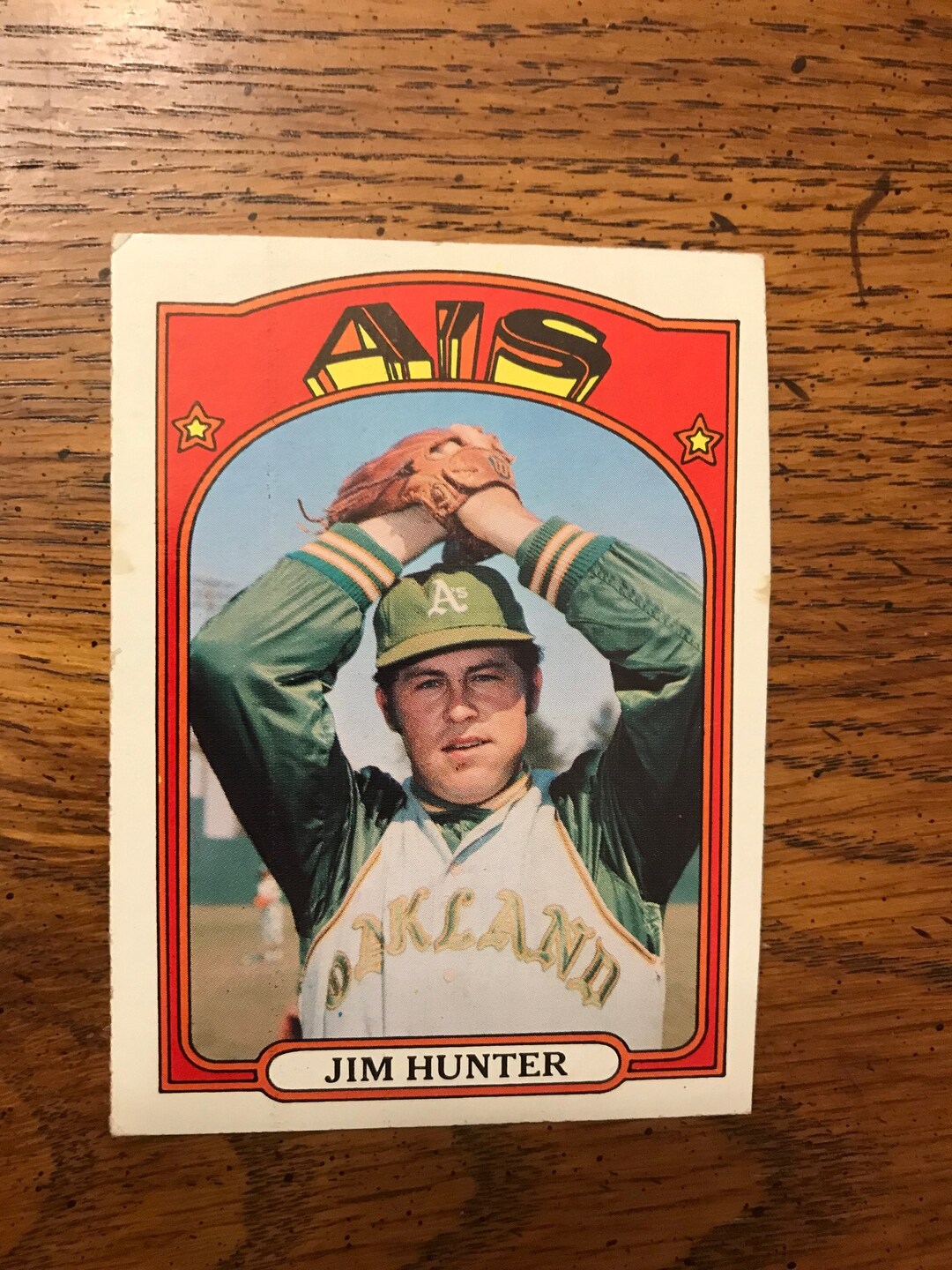 Jim Hunter Blank Back 1972 Topps (as Pictured) (original Issue) (01657 ...