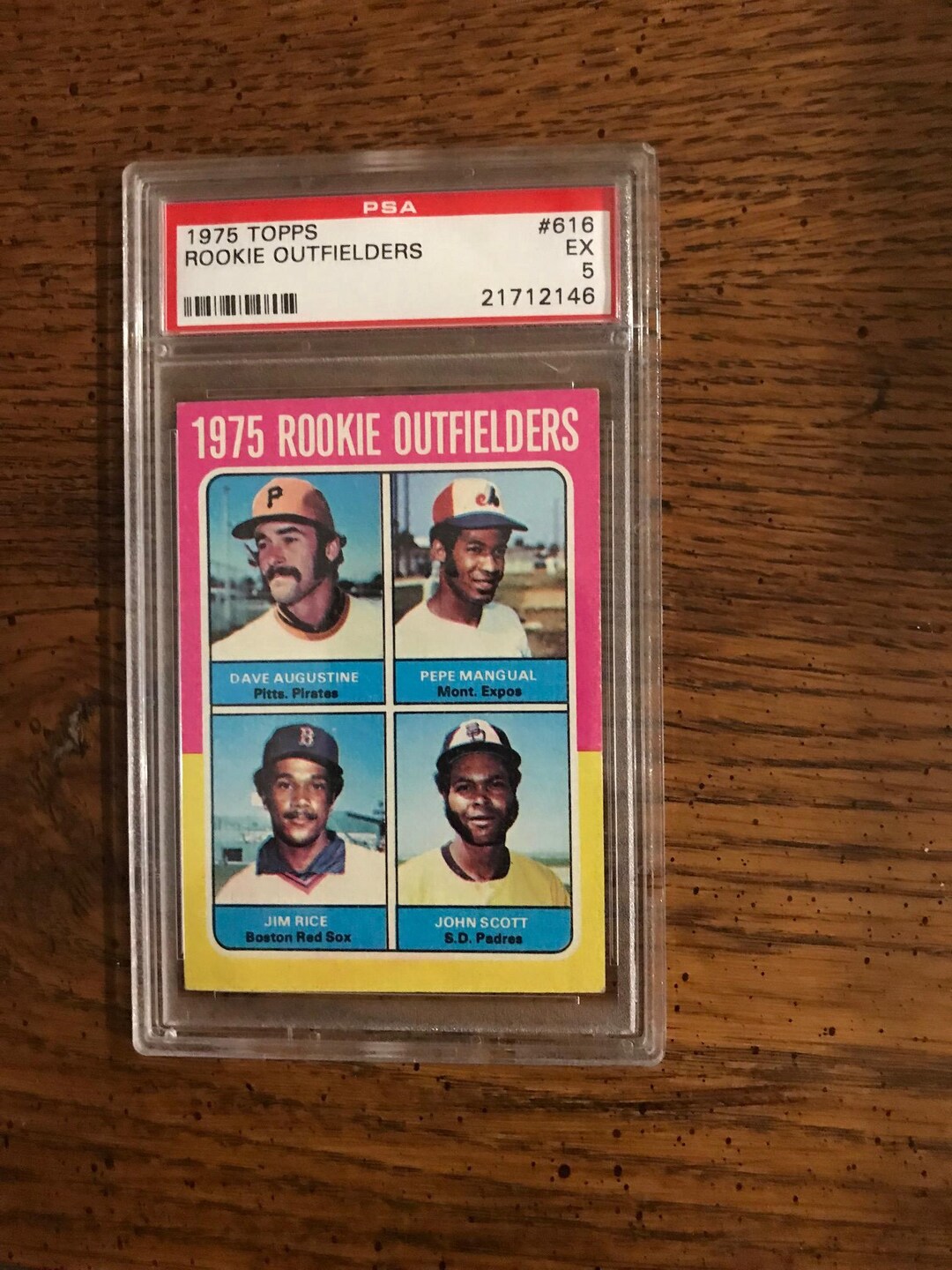 Jim Rice Rookie 1975 Topps Baseball Card PSA 5 (original Issue) (as ...