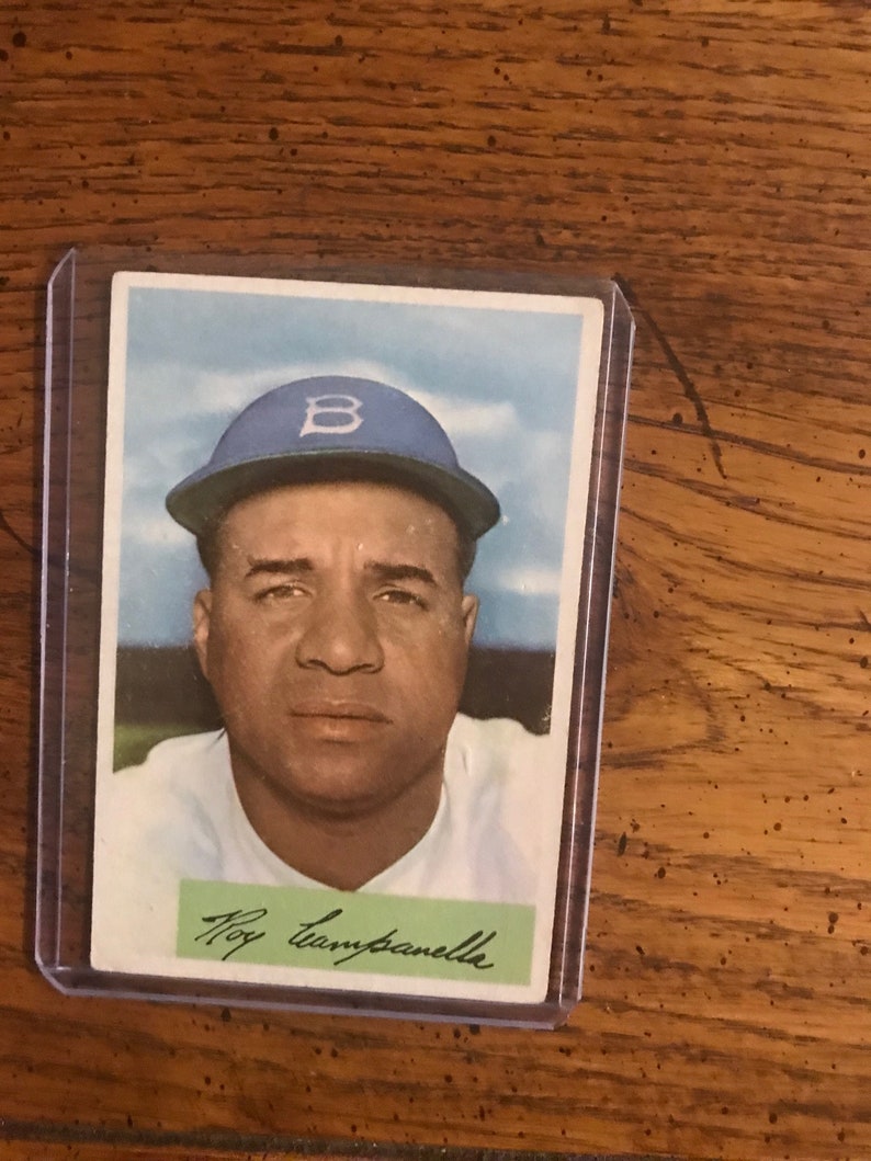 Roy Campanella 1954 Bowman Baseball Card as Pictured - Etsy