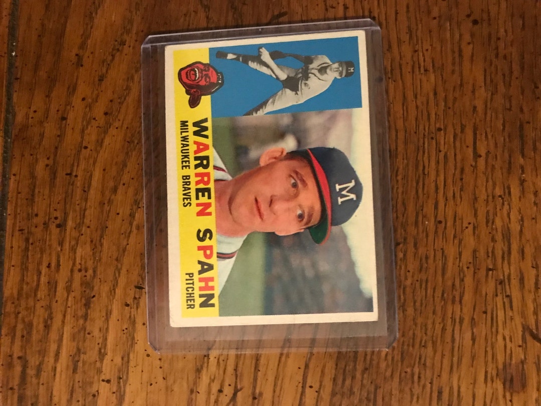Warren Spahn 1960 Topps Baseball Card (as Pictured) (original Issue ...