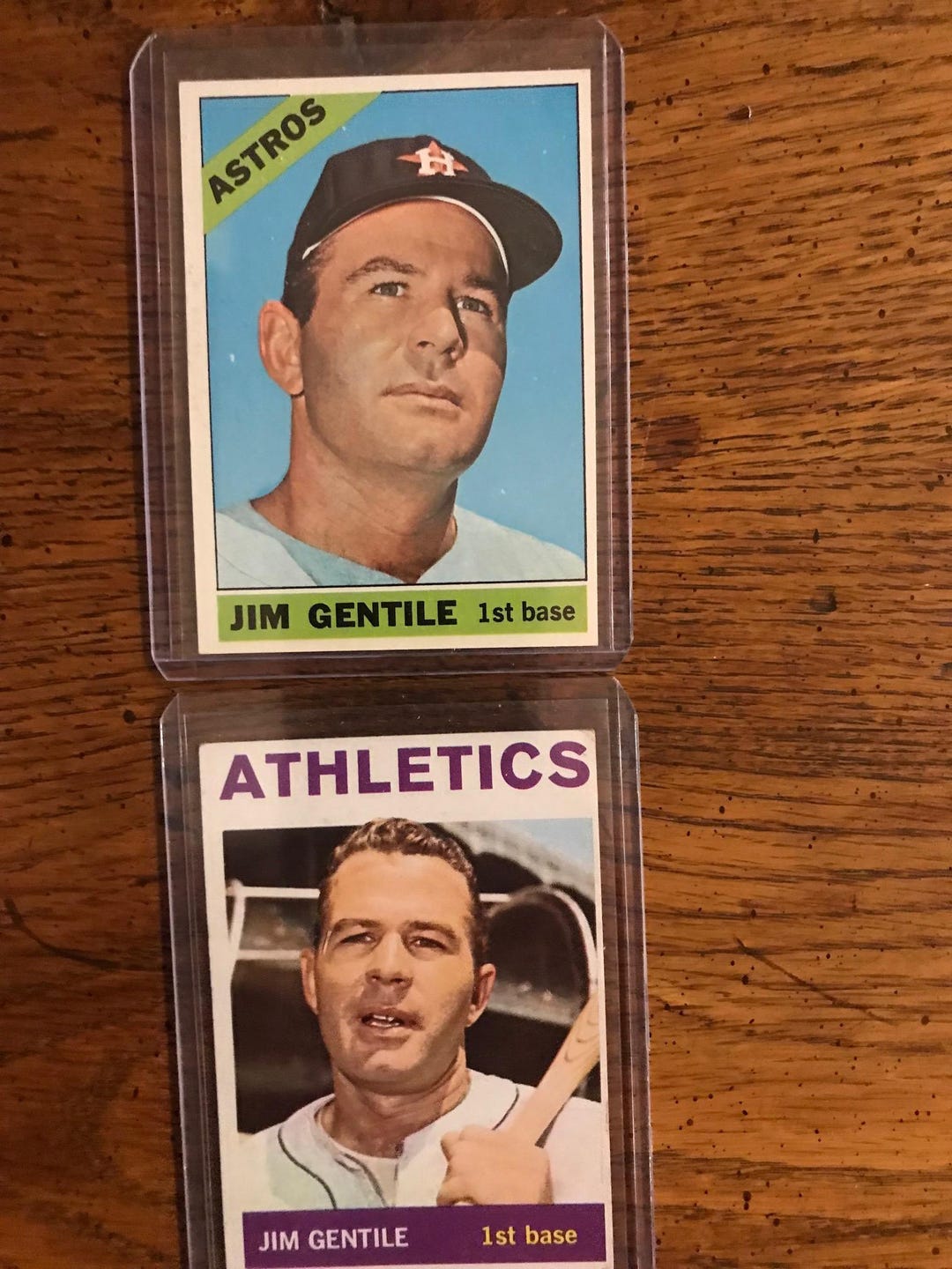 Jim Gentile 2 Topps Baseball Cards (original Issue) (as Pictured) (5513 ...