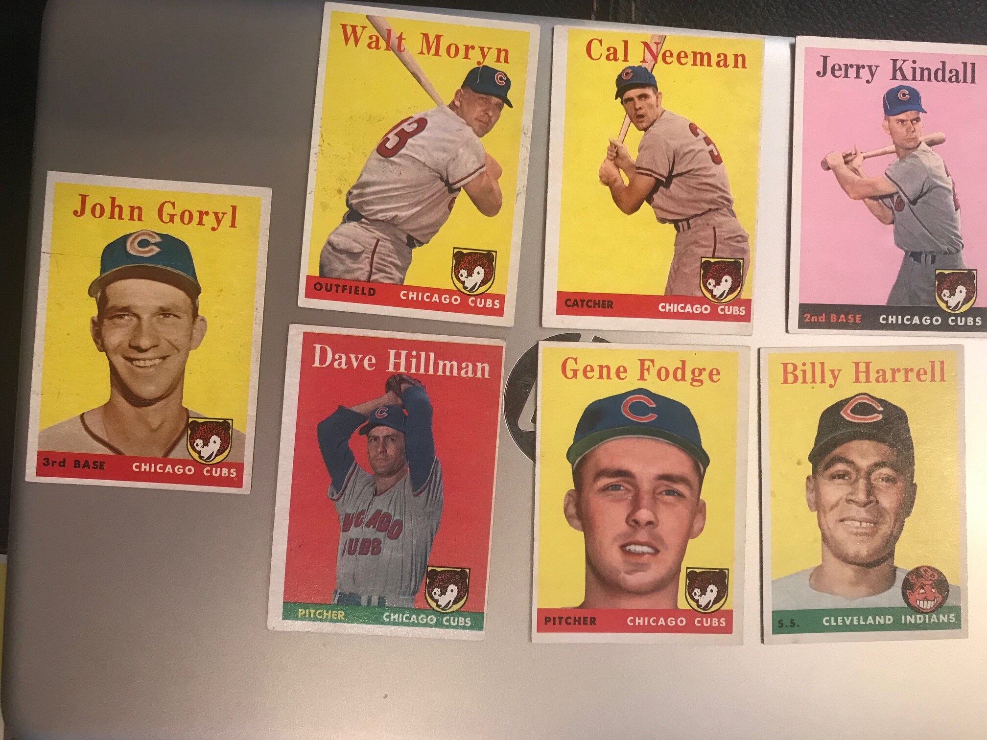 Cubs 8 Different 1959 Topps Baseball Cards as Pictured original Issue ...