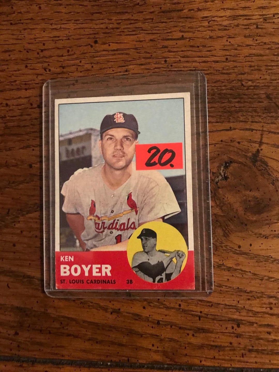 Ken Boyer 1963 Topps Baseball Card (original Issue) (as Pictured) (7393 ...