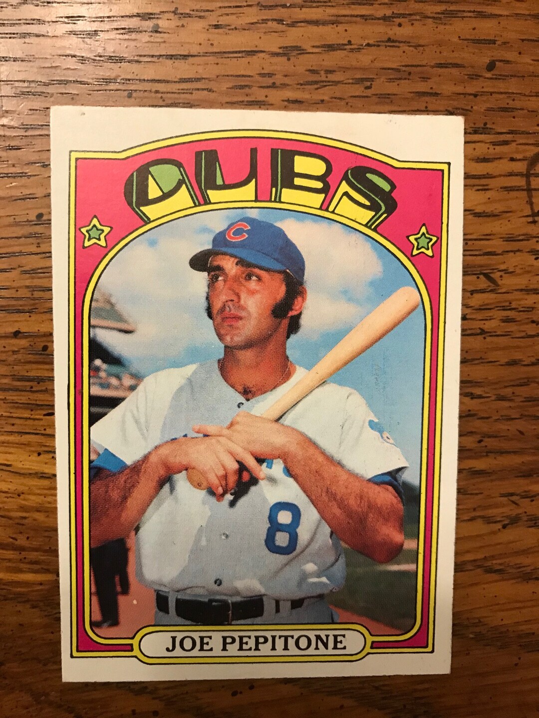 Joe Pepitone Blank Back 1972 Topps (as Pictured) (original Issue ...
