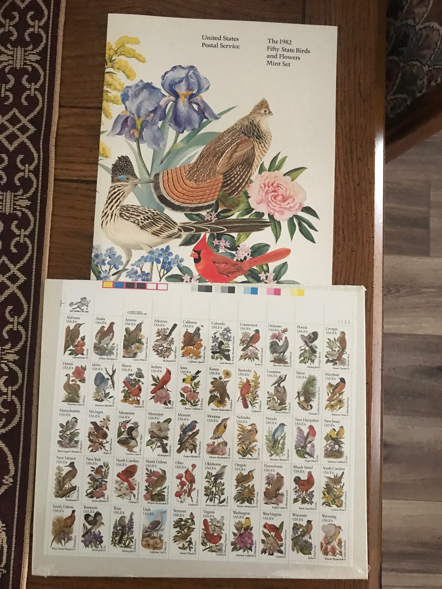 Sheet of 50 State Birds and Flowers With Booklet Sealed as - Etsy