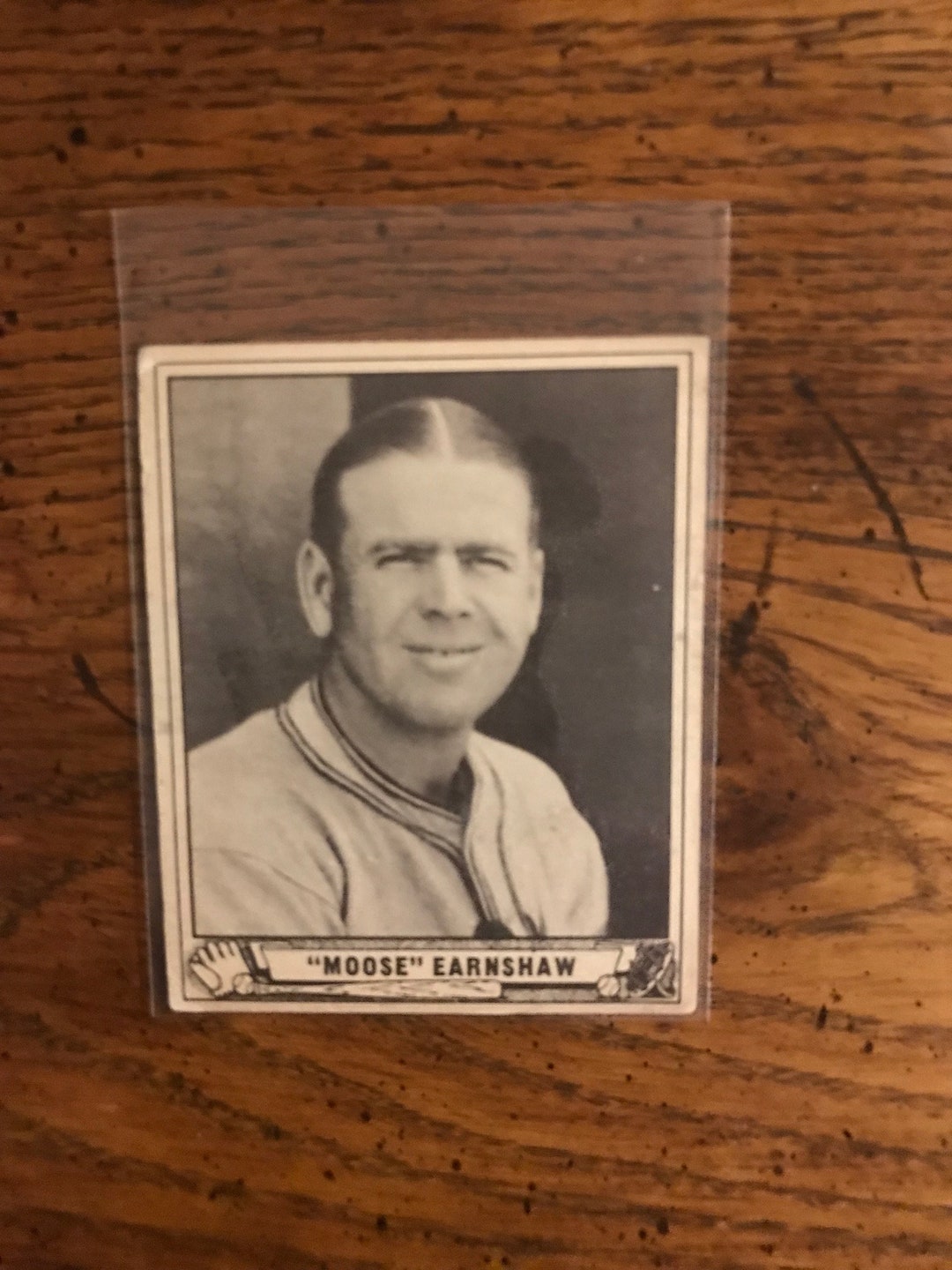 George Moose Earnshaw 1940 Baseball Card (as Pictured) (original Issue ...