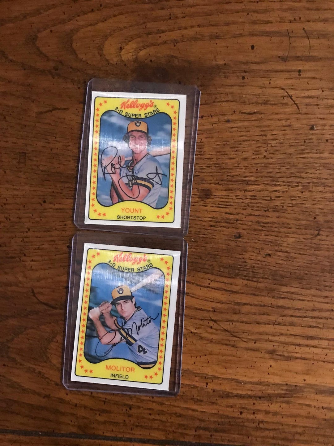 Robin Yount & Paul Molitor 1981 Kelloggs Baseball Card (as Pictured ...