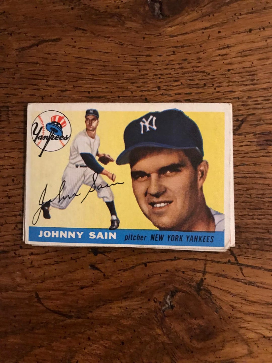 Johnny Sain 1955 Topps Baseball Card (as Pictured) (original Issue ...