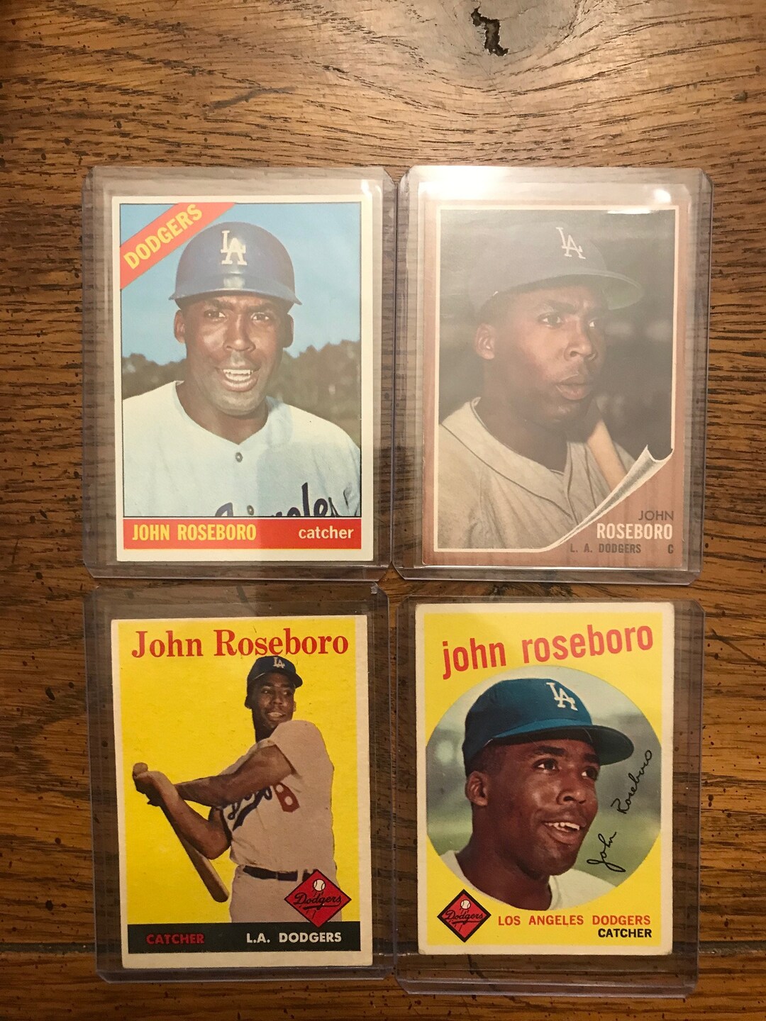 John Roseboro 4 Different Baseball Cards (as Pictured) (original Issue) (2394) - Etsy