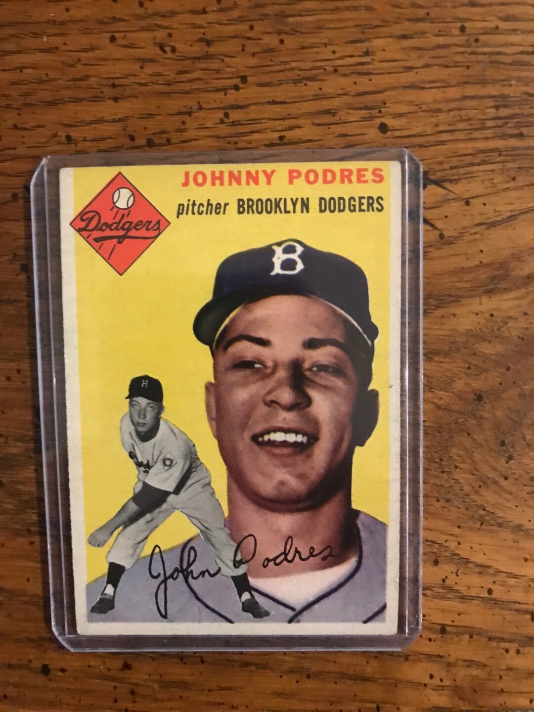 Johnny Podres 1954 Topps Baseball Card as Pictured original Issue 3180 ...