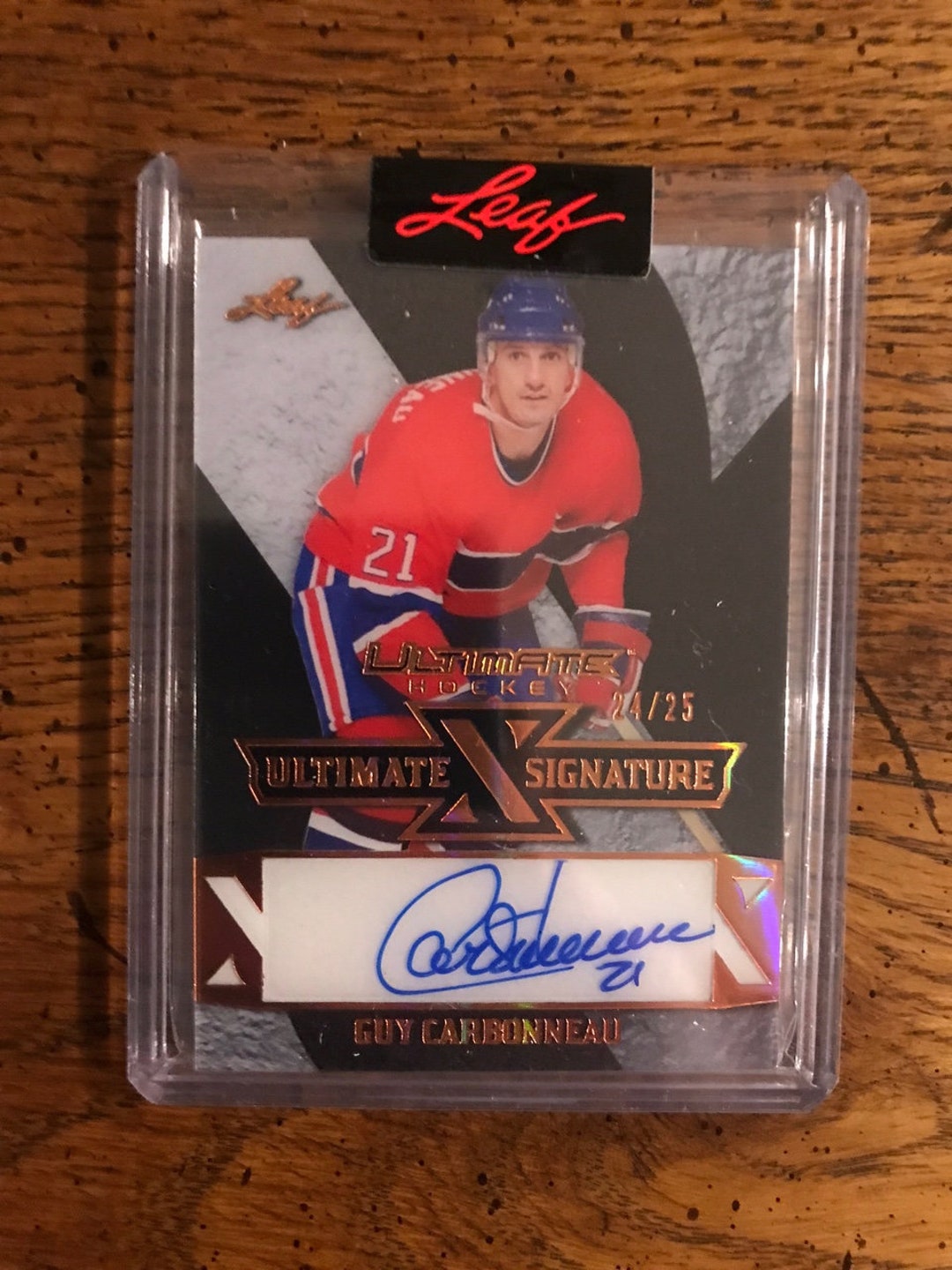 Guy Carbonneau Autograph 24/25 Leaf Ultimate X Signatures Hockey Card ...