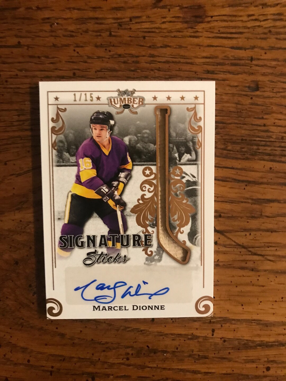 Marcel Dionne Autograph 1/15 Leaf Signature Lumber (original Issue) (as ...
