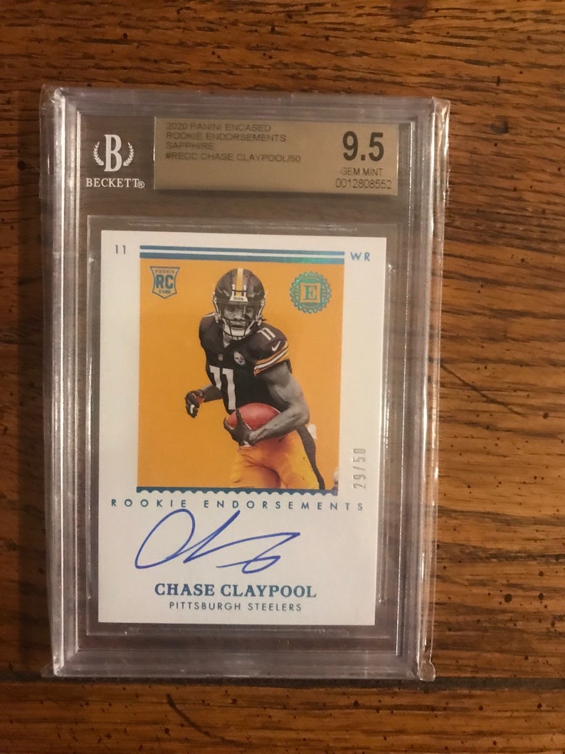 Chase Claypool Autograph Rookie Card Graded Beckett 9.5 (as Pictured ...