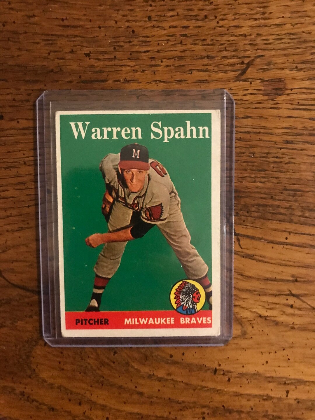 Warren Spahn 1958 Topps Baseball Card (as Pictured) (03270) - Etsy