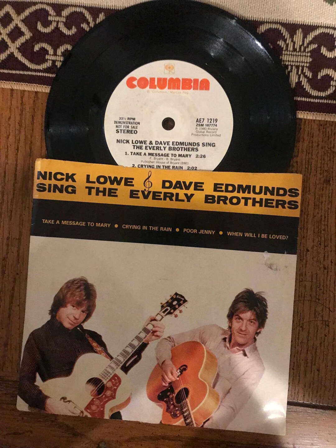 Dave Edmunds & Nick Lowe Sing the Everly Brothers EM 33 1/3 RPM Speed ...