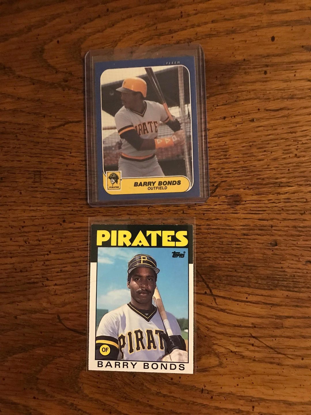 Barry Bonds Rookies 1986 Fleer and Topps (as Pictured) (06570) - Etsy