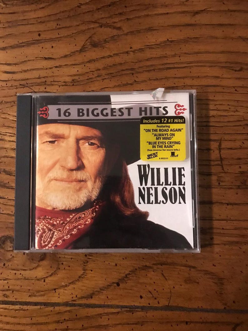 Willie Nelson CD 16 Biggest Hits (CD-197) - Etsy