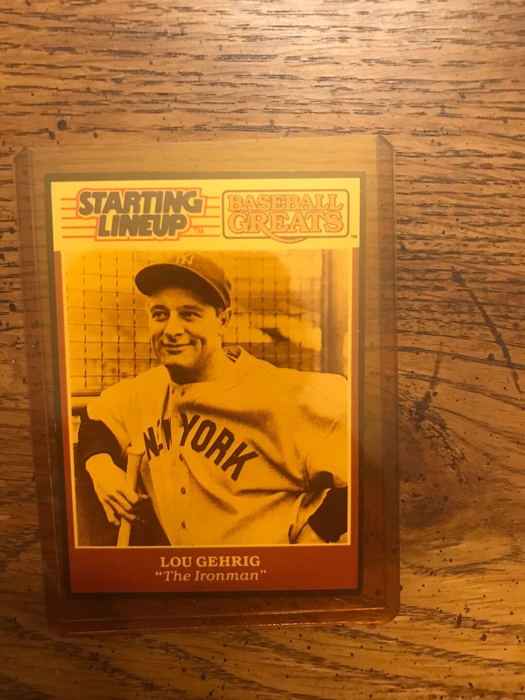 Lou Gehrig 1989 Kenner Starting Line-up Baseball Card (as Pictured ...