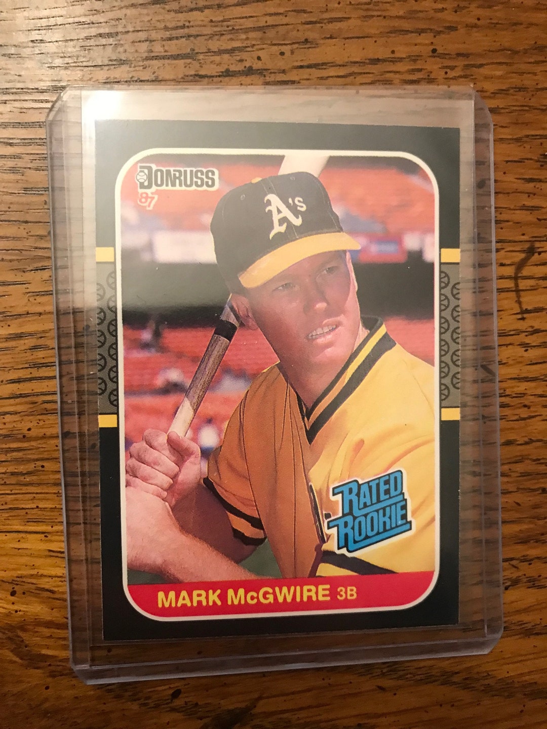 Mark Mcgwire 1987 Donruss Rated Rookie Baseball Card original Issue as ...