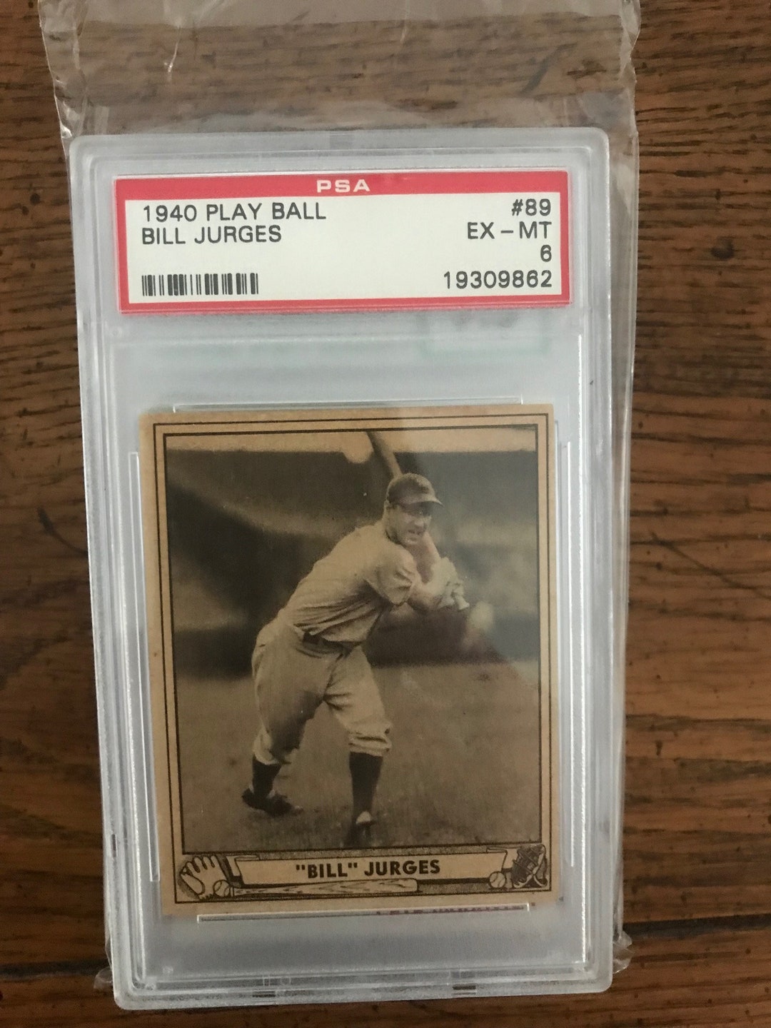 Bill Jurges 1940 Playball Baseball Card. Graded PSA 6 (original Issue ...