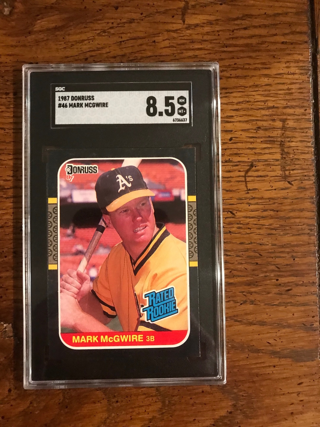 Mark Mcgwire 1987 Donruss Rated Rookie Graded SGC 8.5 (as Pictured ...