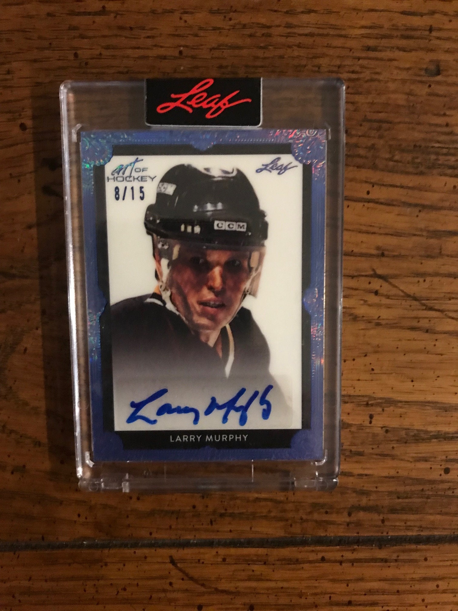 Larry Murphy Autograph 8/15 Leaf Art of Hockey Card as Pictured ...