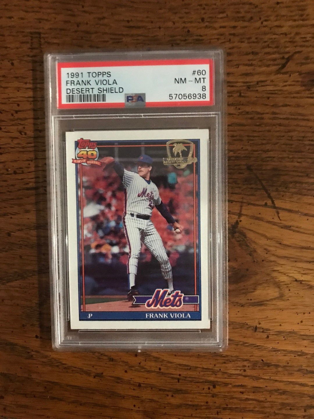 Frank Viola 1991 Topps Desert Shield Graded PSA 8 (original Issue) (as ...