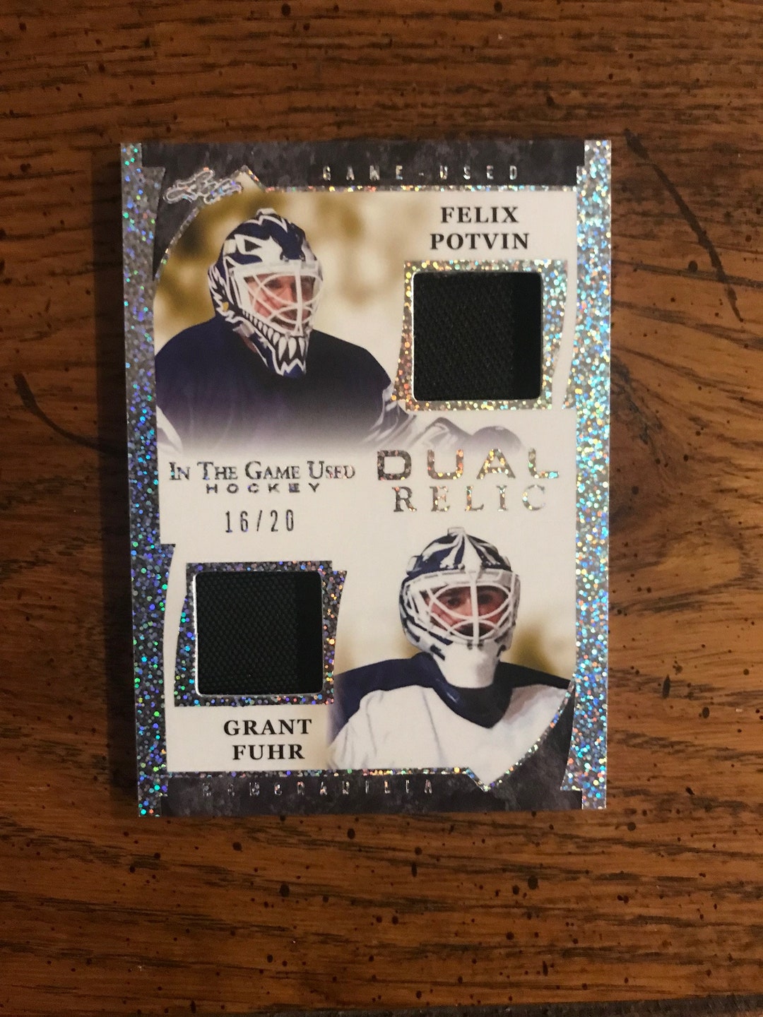 Grant Fuhr & Felix Potvin Leaf Dual Relic Card 16/20 (original Issue) (as Pictured) (2543) - Etsy
