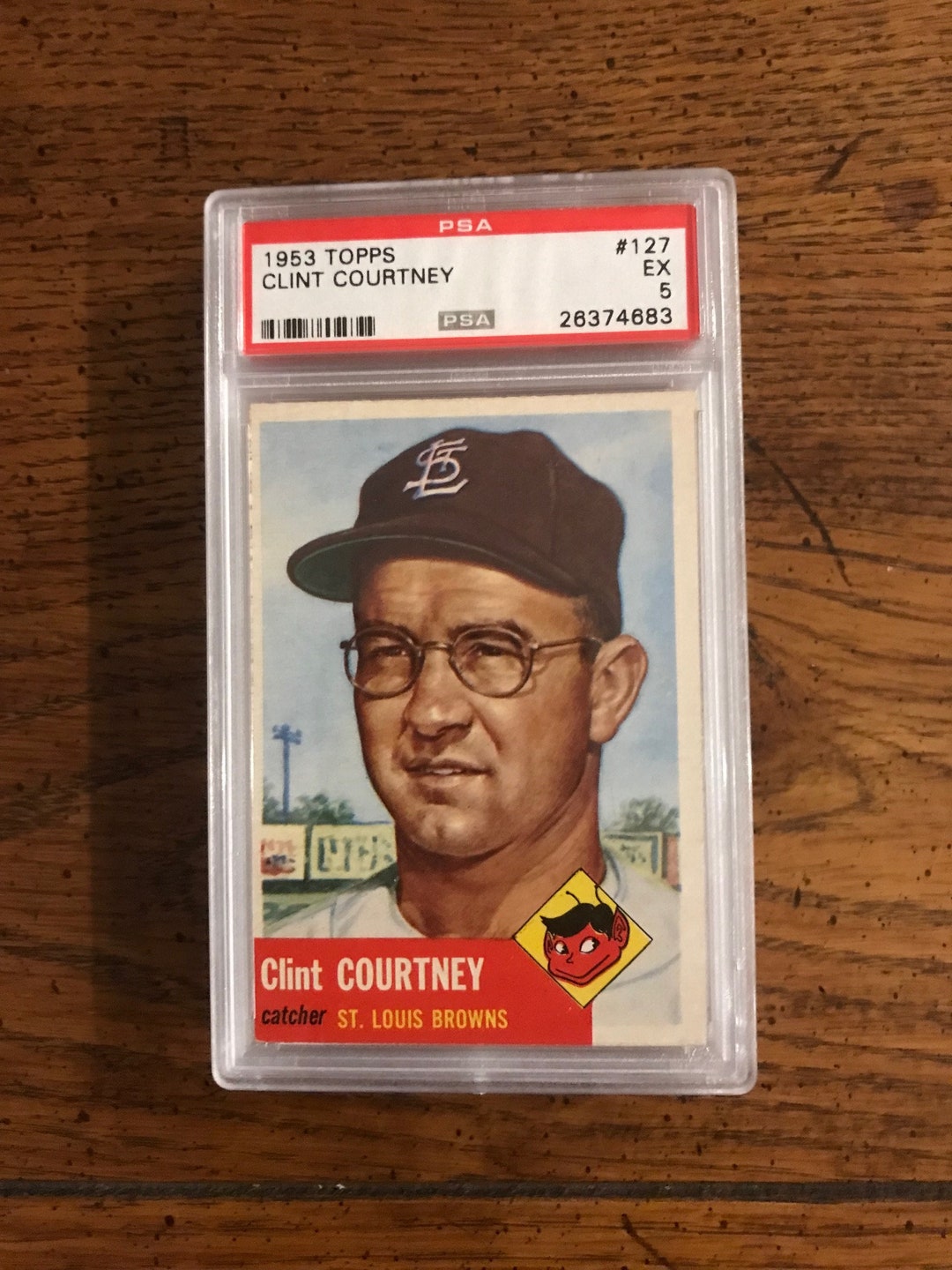 Clint Courtney 1953 Topps Baseball Card PSA 5 as Pictured original ...