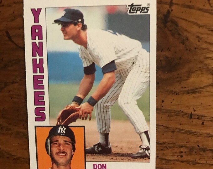 Don Mattingly Rookie 1984 Topps Baseball Card (original Issue) (as ...