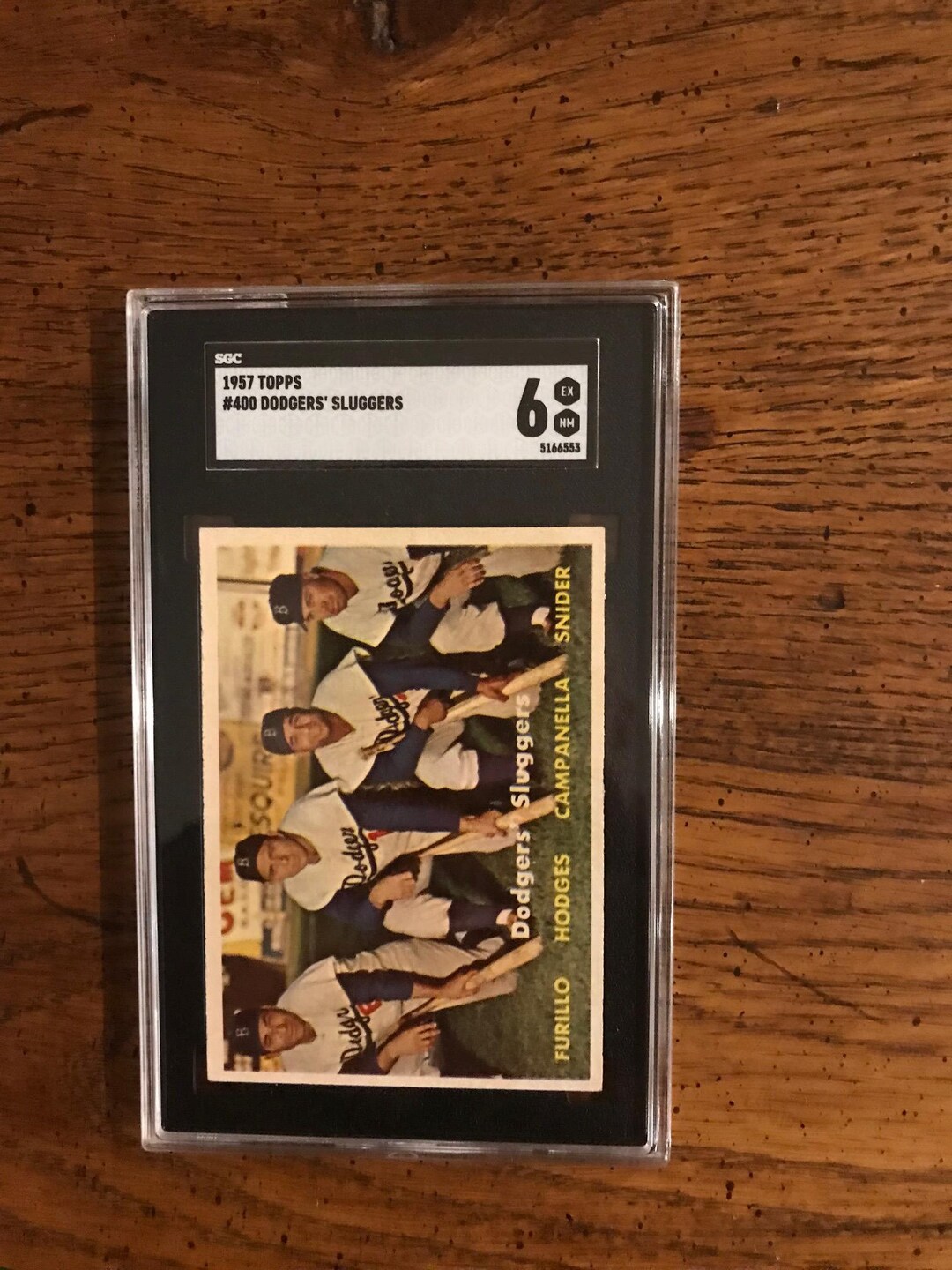 Dodger Sluggers Topps Baseball Card SGC 6 (as Pictured) (original Issue ...