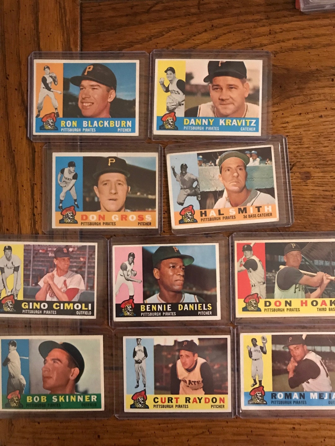 Pirates 10 Different 1960 Topps Baseball Cards (original Issue) (as ...